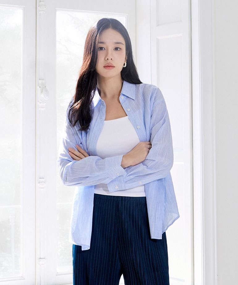 [cjmall] [최초가69,900원]셀렙샵 에디션 25SS 오버핏 스트라이프 셔츠2종 13609169 | 홈쇼핑모아