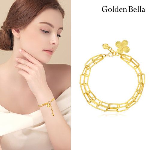 [hnsmall] [골든벨라] 24K 순금 체커 팔찌 11.25g 11879143 | 홈쇼핑모아